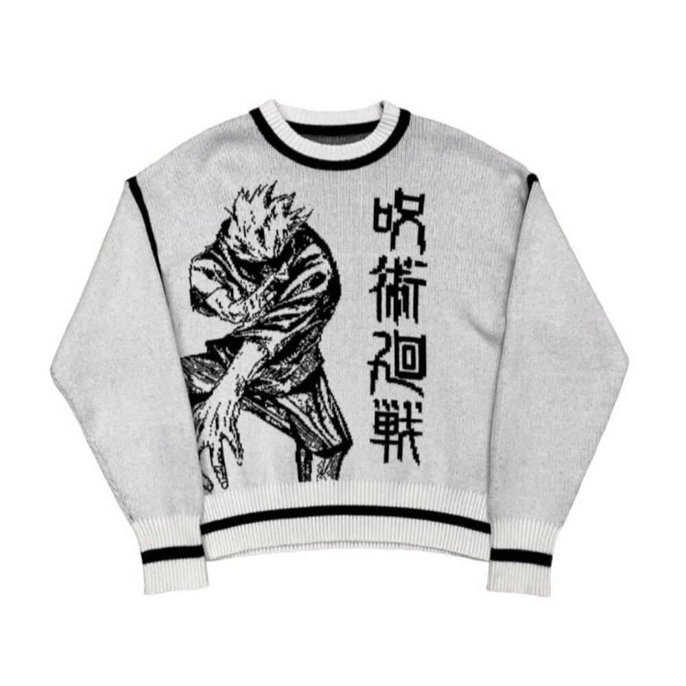 Satoru Gojo Jujutsu Kaisen Anime Sweater Size Medium - Gem